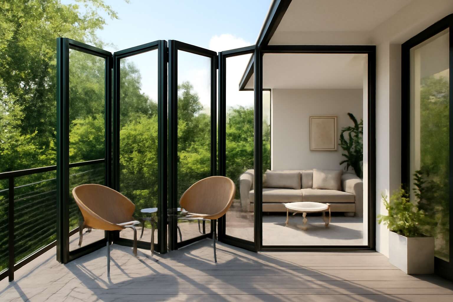 Stylish and functional ideas for installing and using folding doors ...