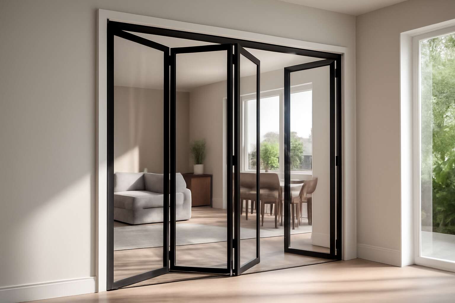 Folding Doors on Tracks: The Elegant Solution for Space-Saving Dividers ...